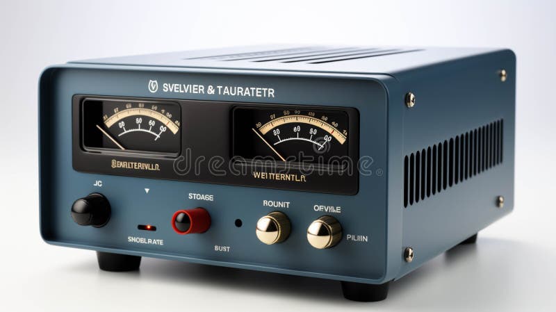 Computer Voltage Stabilizer Isolated on White Background Stock Image ...