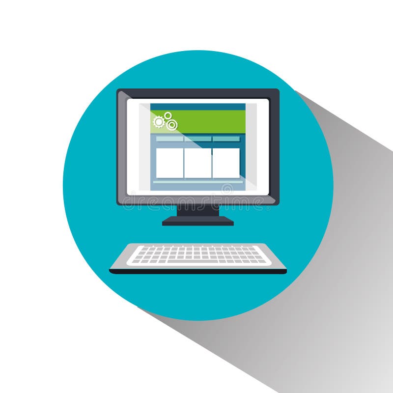 Computer web design stock illustration. Illustration of network - 64939577