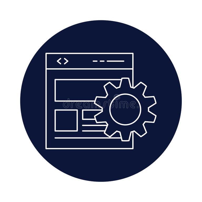 Computer, Website, Gear, Web Ui, Website Maintenance Icon Stock Vector ...