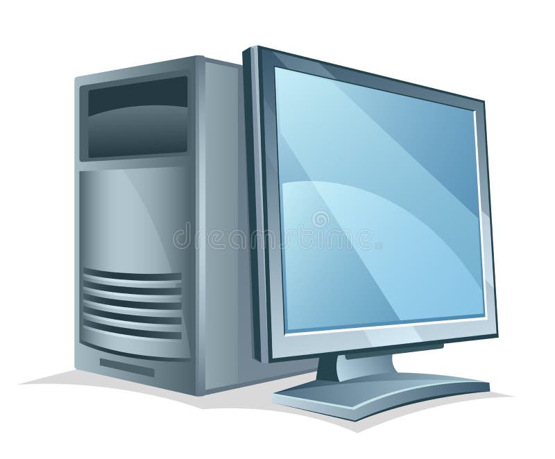 Computer stock vector. Illustration of hardware, data - 13991332