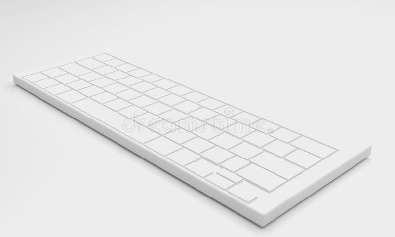 3D Rendering Old Computer Standard Workstation, Crt White Screen, Atx ...