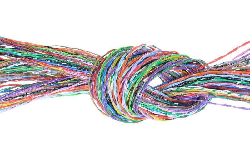 Computer wire with knot stock image. Image of background - 55214269