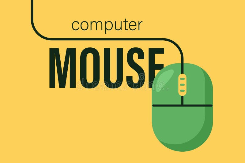 Computer Wire Mouse. Text. Banner for it Sphere, Technologies ...