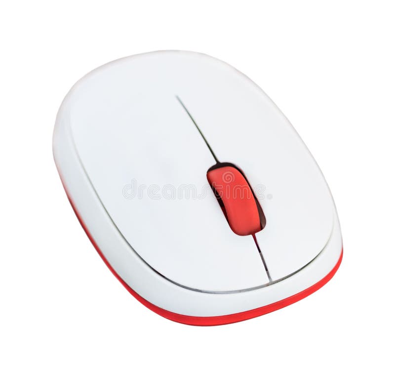 Computer Wireless Mouse Front View, Isolated on White or Transparent ...