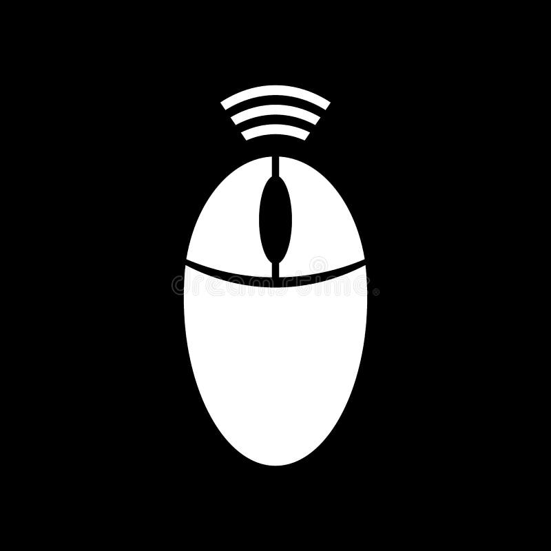 Computer Wireless Mouse Icon Stock Illustration - Illustration of ...