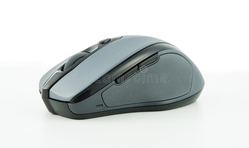 Computer Wireless Mouse Isolated on White Background Stock Photo ...