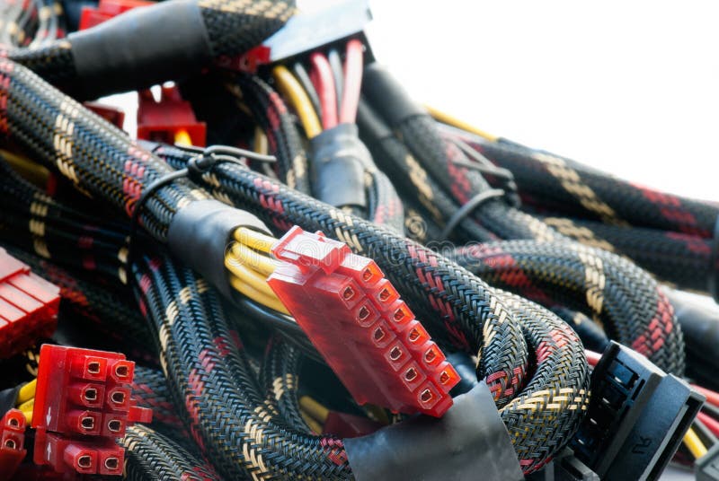 Computer wires stock image. Image of plug, wired, electric - 23199471