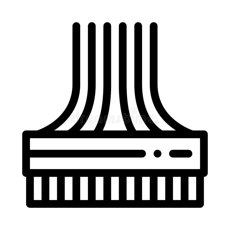 Computer wires stock vector. Illustration of connection - 28757109