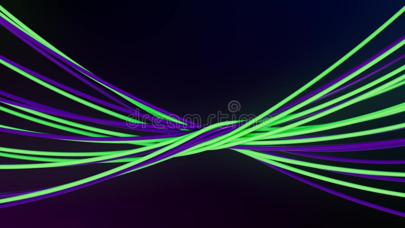 Computer Wires. Network Connection Via Internet Concept Background 3d ...