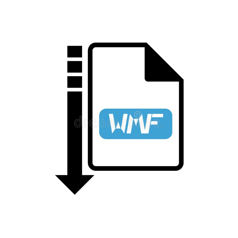 Computer wmf file icon stock vector. Illustration of document - 80995601