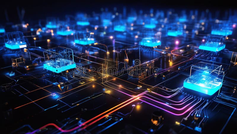 A Computer with the Words the Word on the Bottom Stock Image - Image of ...