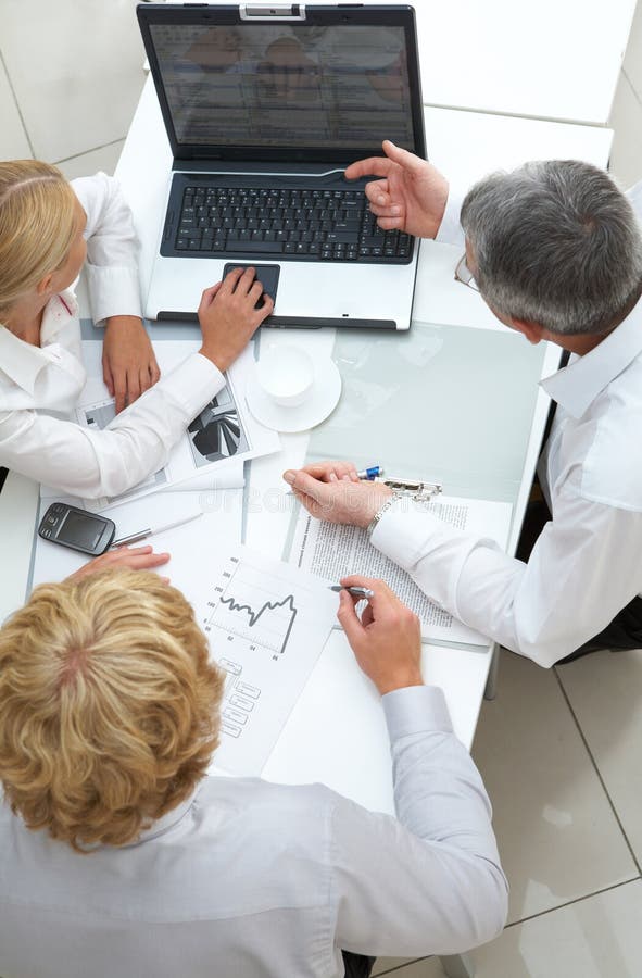 Computer work stock image. Image of interaction, employee - 16047613