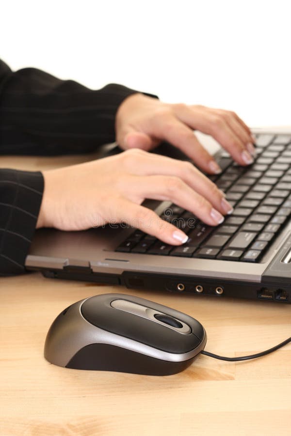 Computer work stock image. Image of businesswoman, finger - 2201799