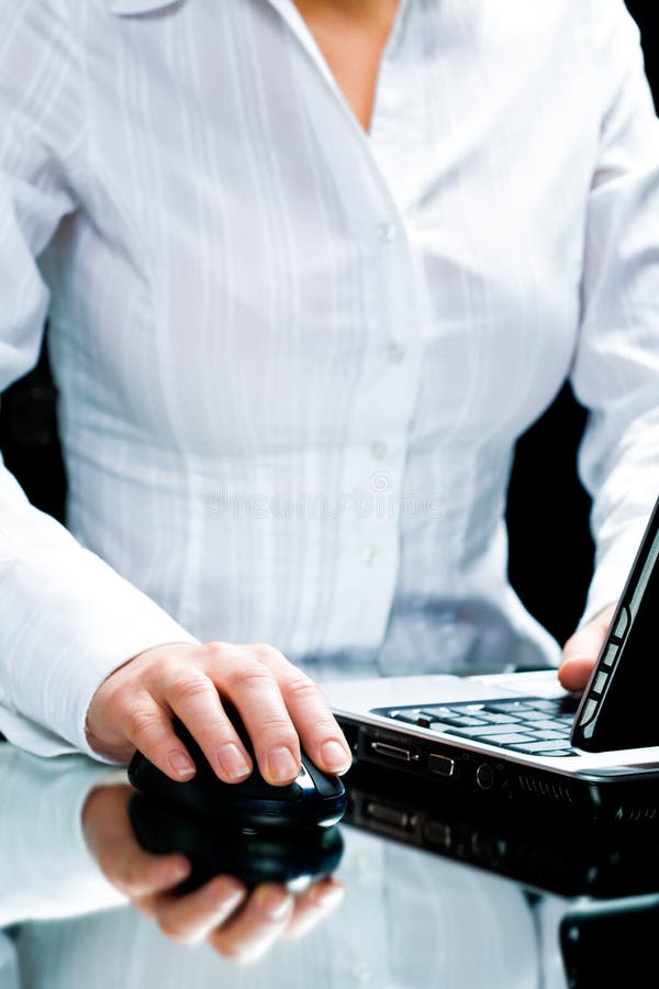 Computer work stock photo. Image of input, email, click - 4378806