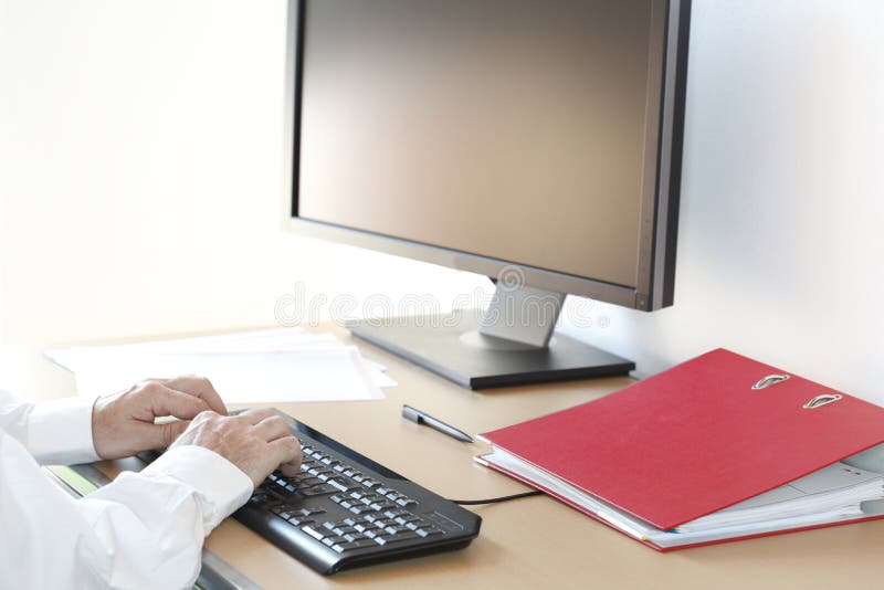 Computer work stock image. Image of enter, depth, innovation - 33307113