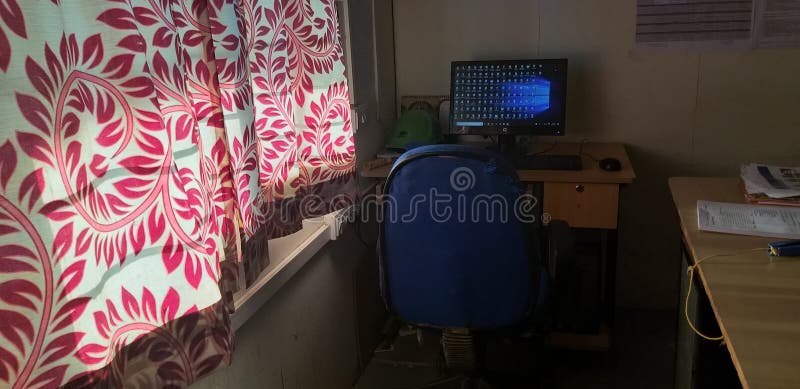 Computer work station stock illustration. Illustration of electronics ...