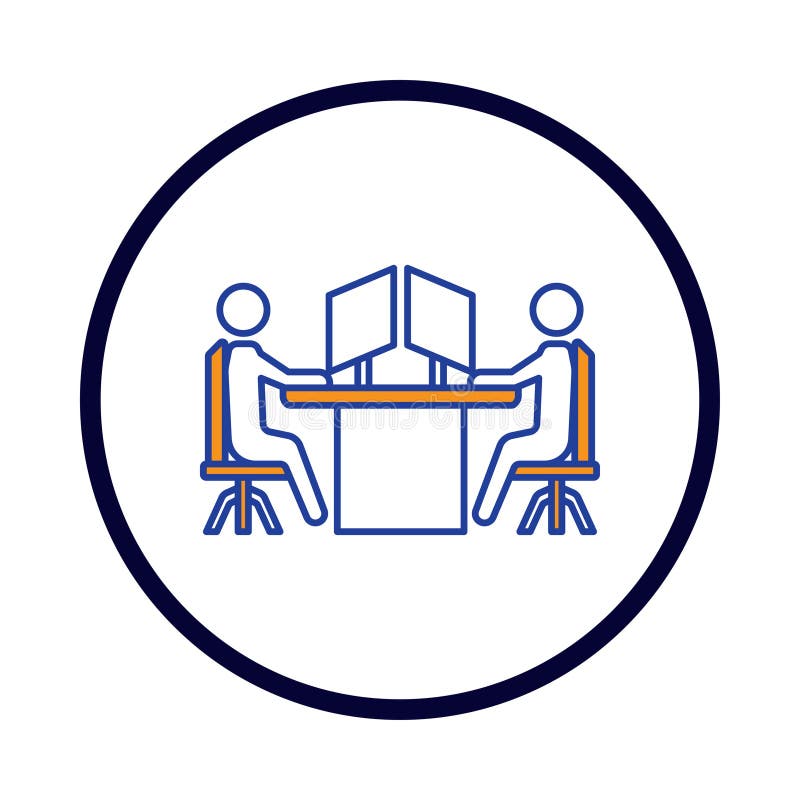 Computer, Work Table, Stuff, Office Stuff Group Working Icon Stock ...