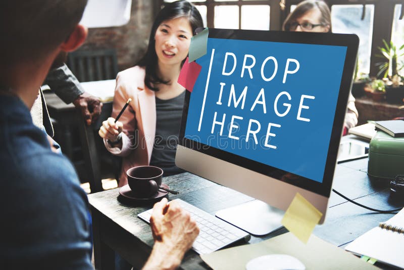 Computer Working Meeting Technology Commercial Copy Space Concept Stock ...