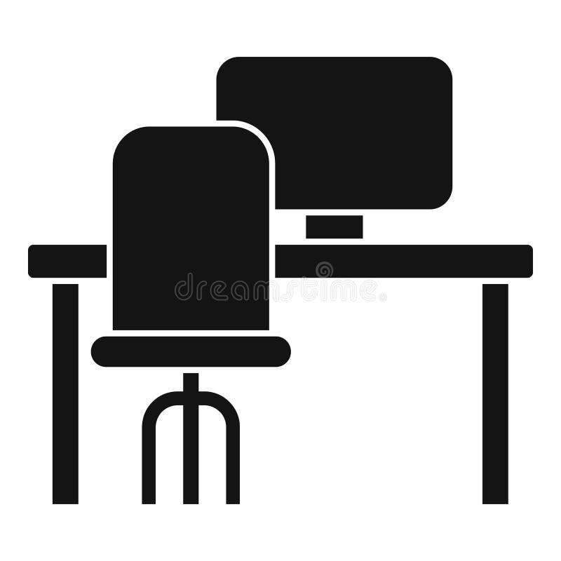 Workspace Icon in Different Style Vector Illustration. Two Colored and ...