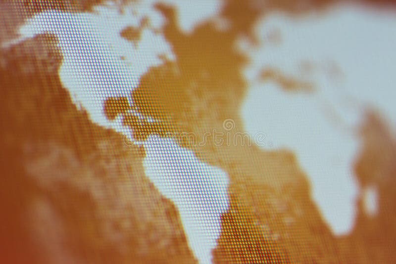 Computer World Map stock photo. Image of north, computer - 30672986