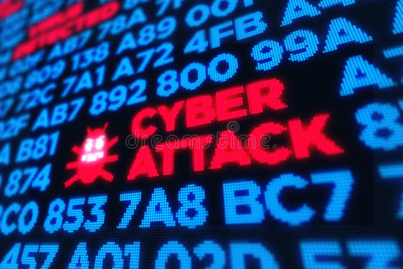 Cyber Attack by Computer Worm Stock Photo - Image of information ...