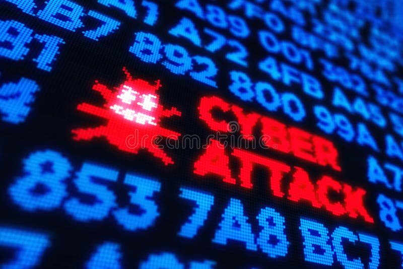 Cyber Attack by Computer Worm Stock Image - Image of noise, background ...