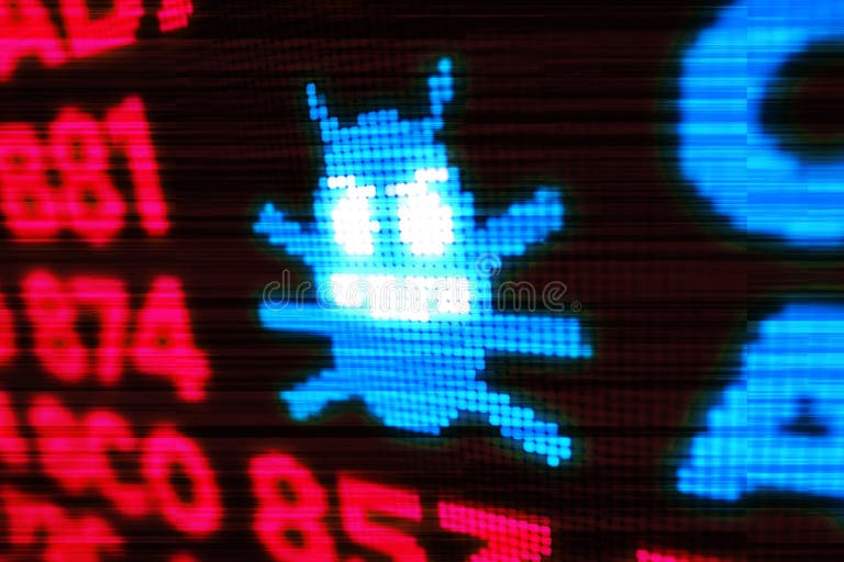 Cyber Attack by Computer Worm Stock Photo - Image of information, cyber ...