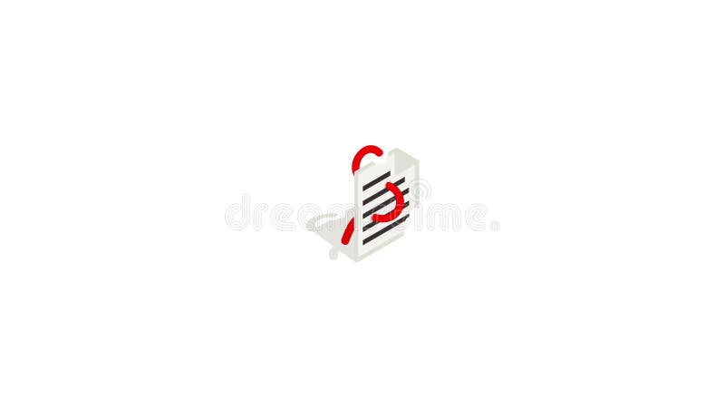 Computer Worm, Document Destruction Icon Animation Stock Video - Video ...