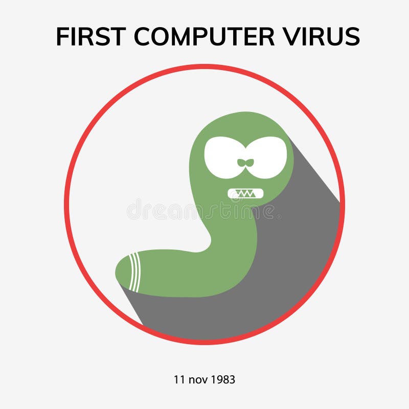 Computer worm icon stock illustration. Illustration of files - 103742520