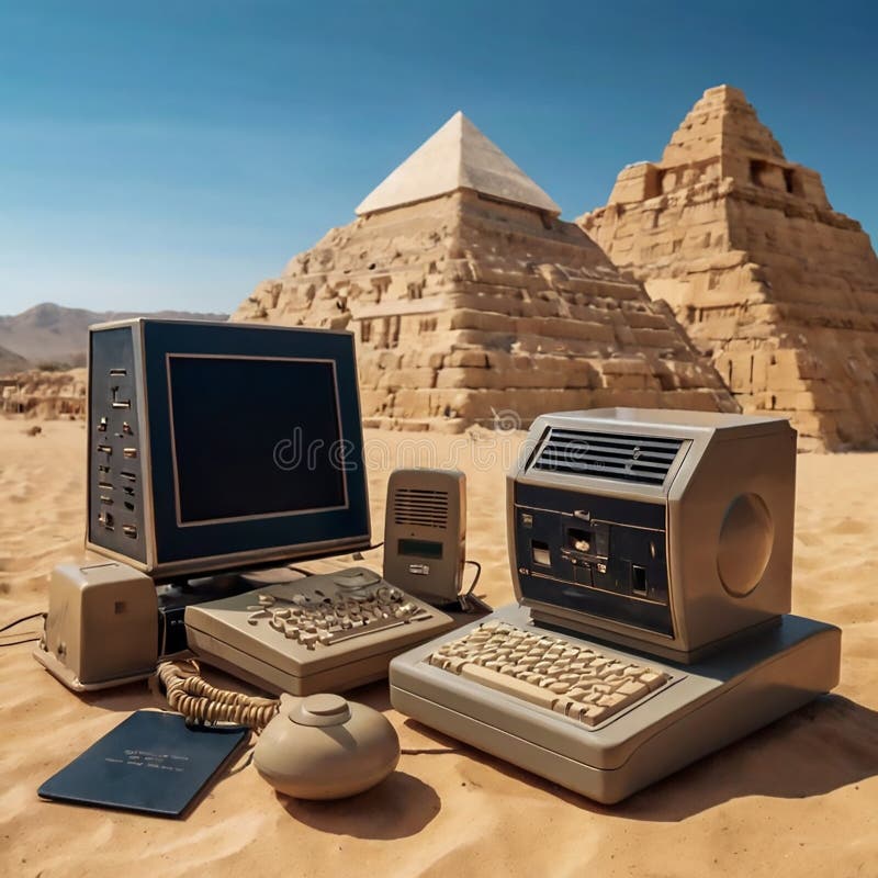 Computer in year 3000 stock illustration. Illustration of computer ...