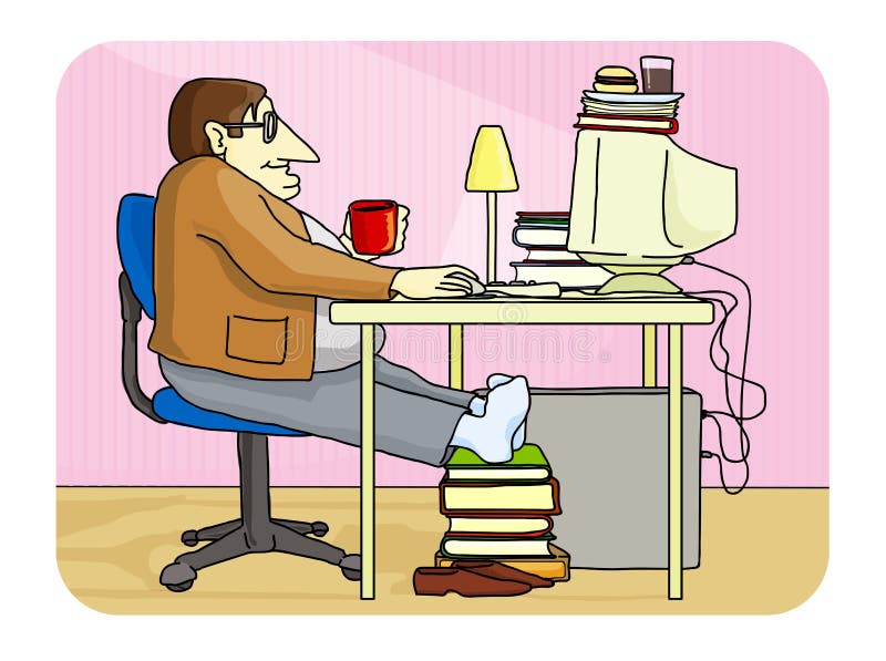 Computerfreak vektor abbildung. Illustration von streber - 2743797