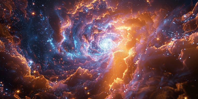 A Computer Generated Image Depicting a Galaxy in the Vast Expanse of ...