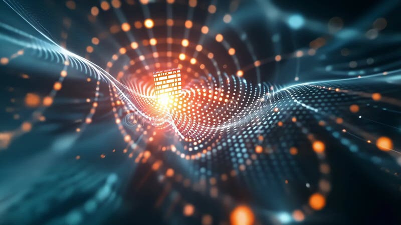 A Computergenerated Image of a Quantum Bit in Its Superposition State ...