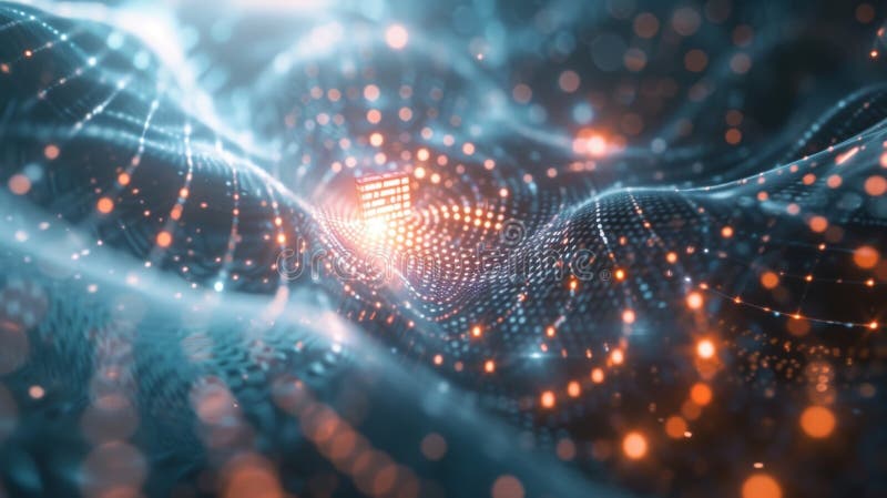 A Computergenerated Image of a Quantum Bit in Its Superposition State ...