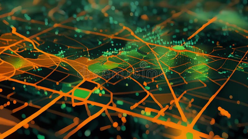 A Computergenerated Map Shows Patterns of Population Growth Over Time ...