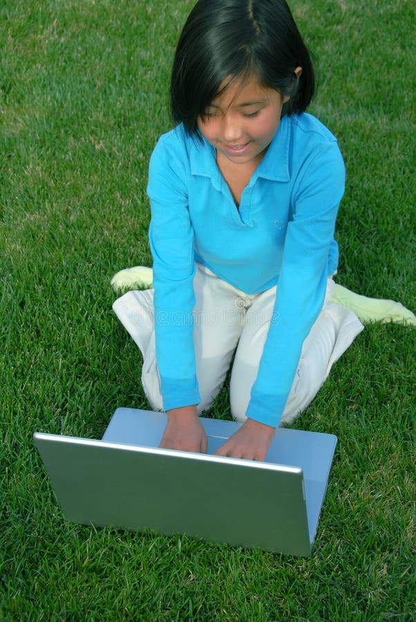 ComputerGirl stock image. Image of busy, interest, type - 2177967