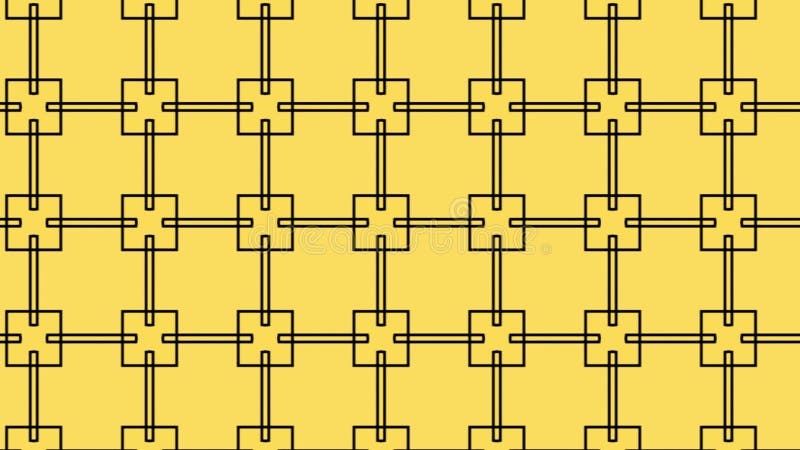 Computerized Animation of Bright Yellow Paper Layout Design, Sliding ...