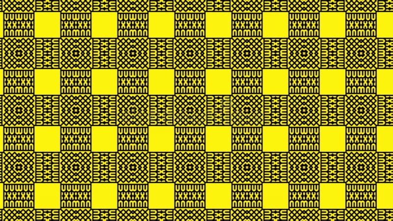 Computerized Animation of Bright Yellow Paper Layout Design, Sliding ...