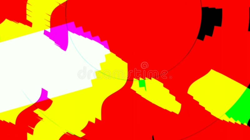 Computerized Animation of Colorful Random Haphazard Designs and Shapes ...