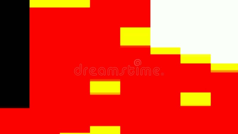 Computerized Animation of White, Yellow and Black Linear Design Bricks ...