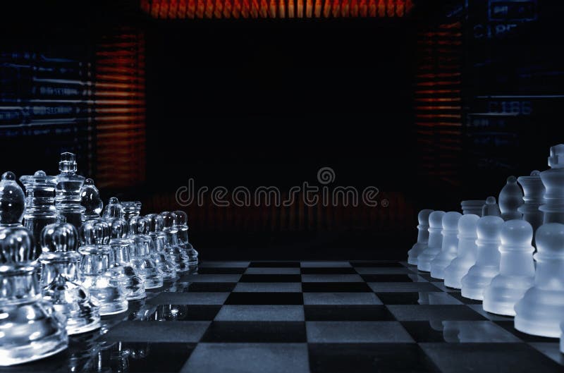 Computerized chess game stock photo. Image of data, processor - 85364586