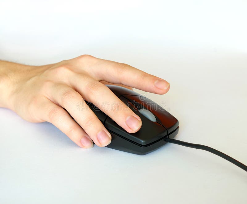 Computermaus stockbild. Bild von menschlich, klicken, netz - 9410653