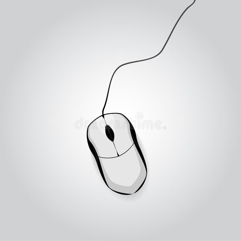 Computermaus Und Pfeilcursor Stock Abbildung - Illustration von netz ...
