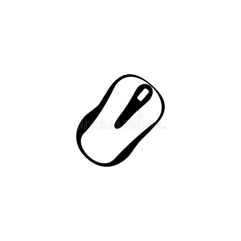 Computermaus in Der Schwarzweiss-Art Stock Abbildung - Illustration von ...