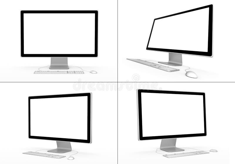 Computers stock illustration. Illustration of flat, slanted - 16976948