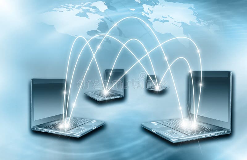 Computers and Communications Stock Illustration - Illustration of ...