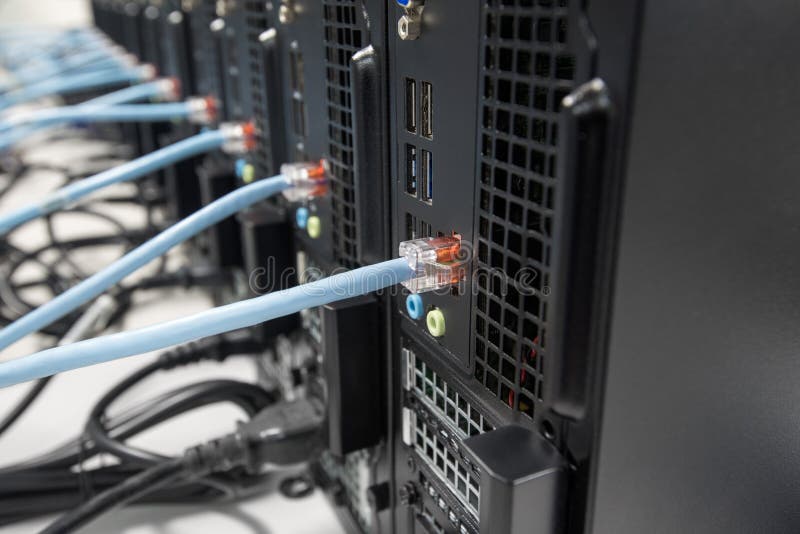 Computers Connected To the Network Stock Image - Image of internet ...