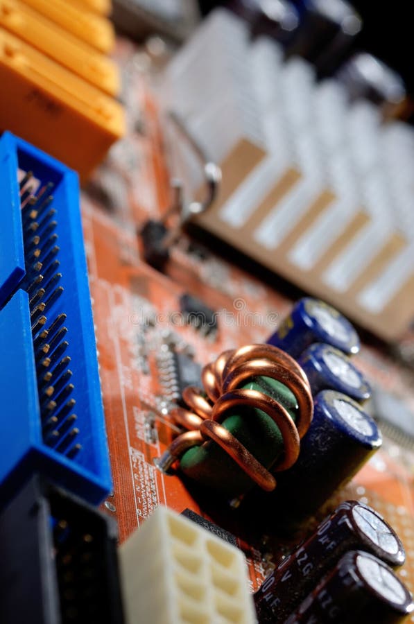 Computers detail stock image. Image of cooling, board - 28953805