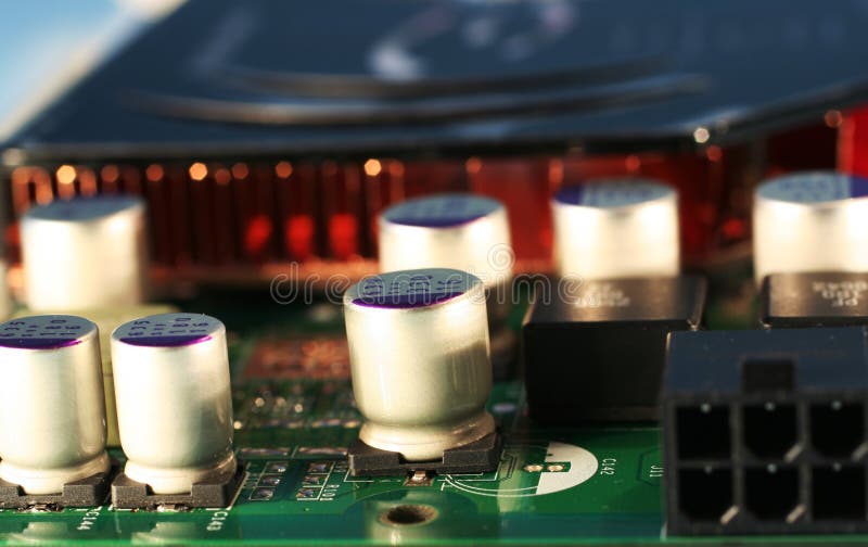 Computers detail stock photo. Image of futuristic, green - 54165348