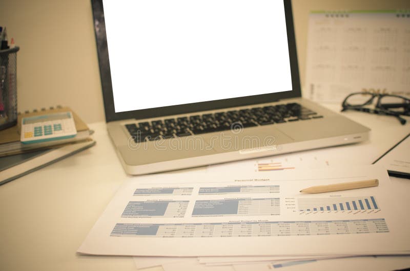 Computers and documents stock image. Image of concept - 84198873